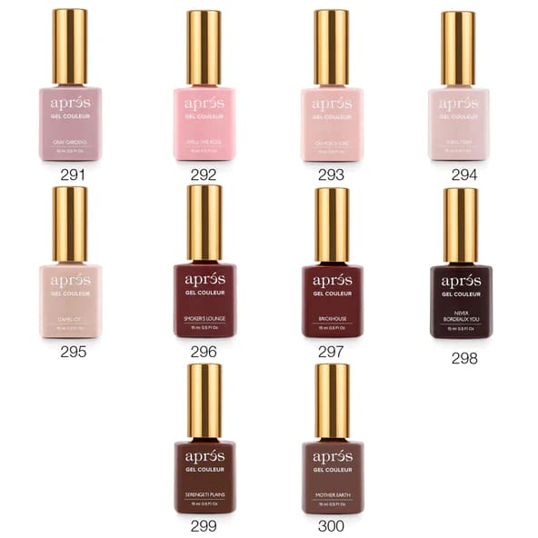 Apres - Gel Couleur Bundle - 10 colors #291 - #300 — OceanNailSupply
