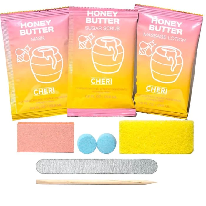 CHERI - 8 IN 1 PEDICURE PACKETS HONEY BUTTER — OceanNailSupply