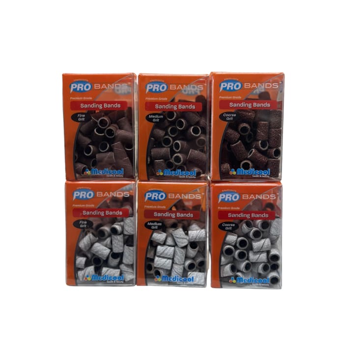 Medicool Pro Bands Sanding Bands (Fine/Medium/Coarse) — OceanNailSupply